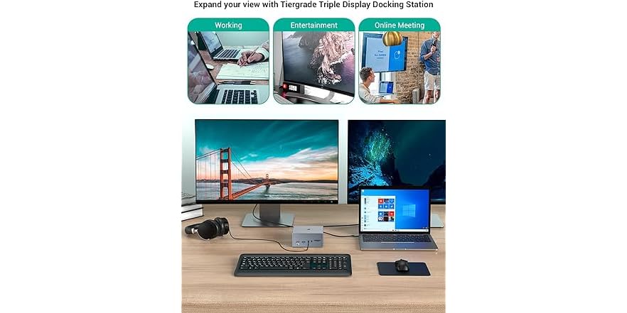 Tiergrade 16-1 USB-C Docking Station with Dual 4K HDMI