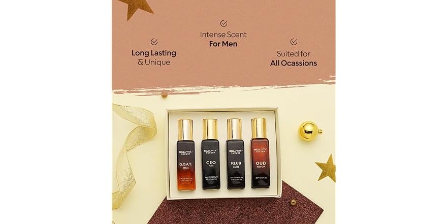 Men's 4 PC Long Lasting Perfume Gift Set