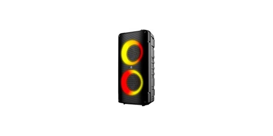 KODAK 4" Double-Woofer Party Tower Speaker w/ Mic