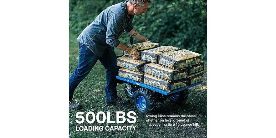 Landworks AGM Electric Utility Cart - 500 lbs Load Capacity