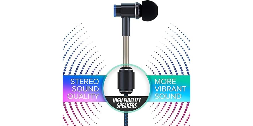 DefenderShield Air Tube Stereo Earbuds