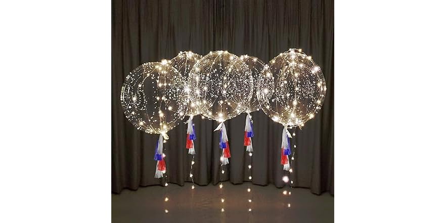 12 PC LED Light up Balloon With Sticks