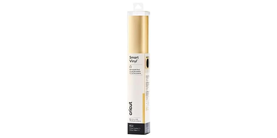 Cricut Smart Vinyl Shimmer Permanent, Gold 3ft