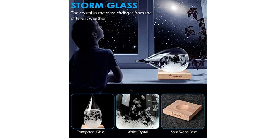 Era Natural Weather Predicting Storm Glass Set