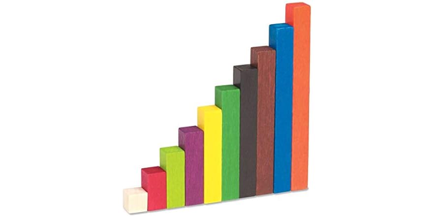 Cuisenaire Wood Rods Kit for Fractions