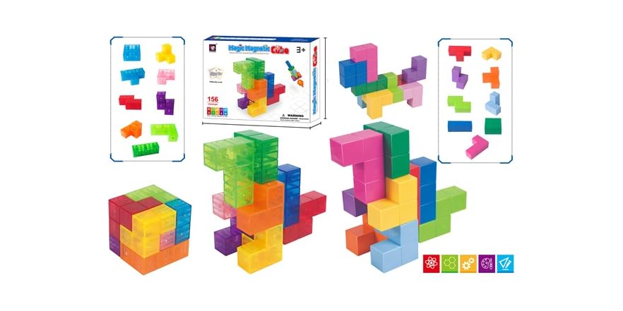 Magnetic Building Blocks Puzzle