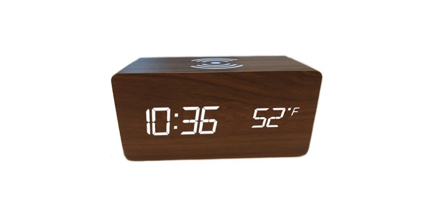Wooden Finish Alarm clock