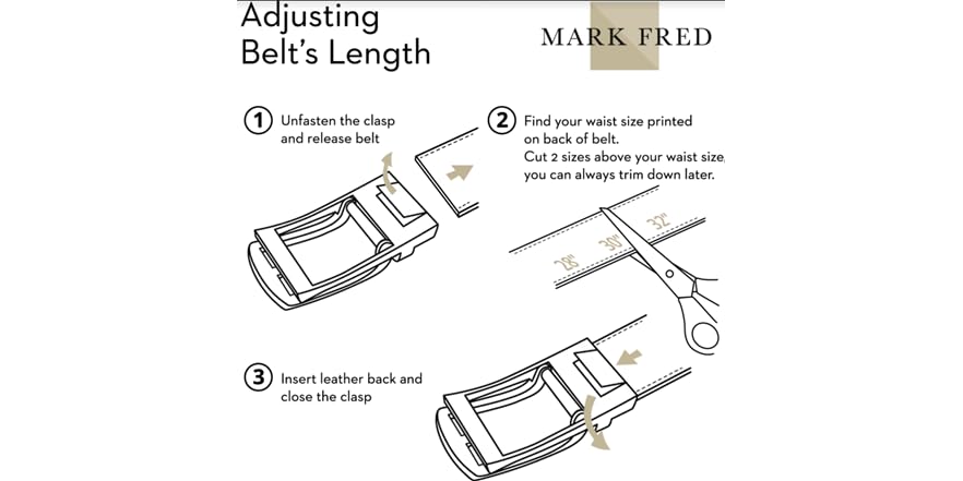 Genuine Leather Ratchet Belt - 2 Pack