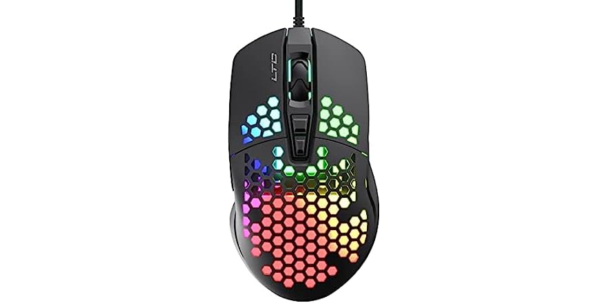LTC Circle Pit HM-001 RGB Gaming Mouse - Black
