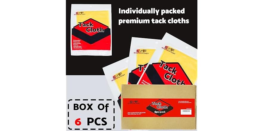 12 Pack Painters Tack Cloths