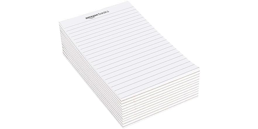 Amazon Basics Narrow Ruled Writing Pad