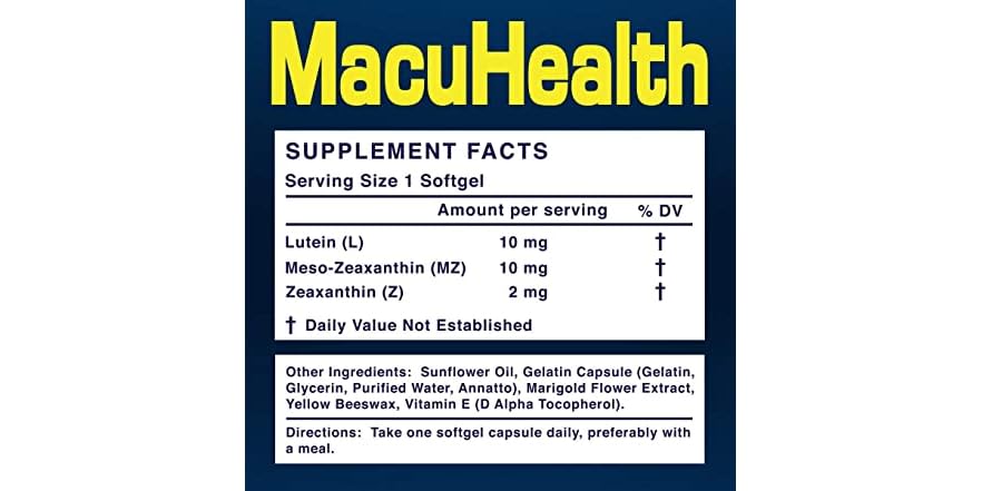 MacuHealth Eye Vitamins Supplement