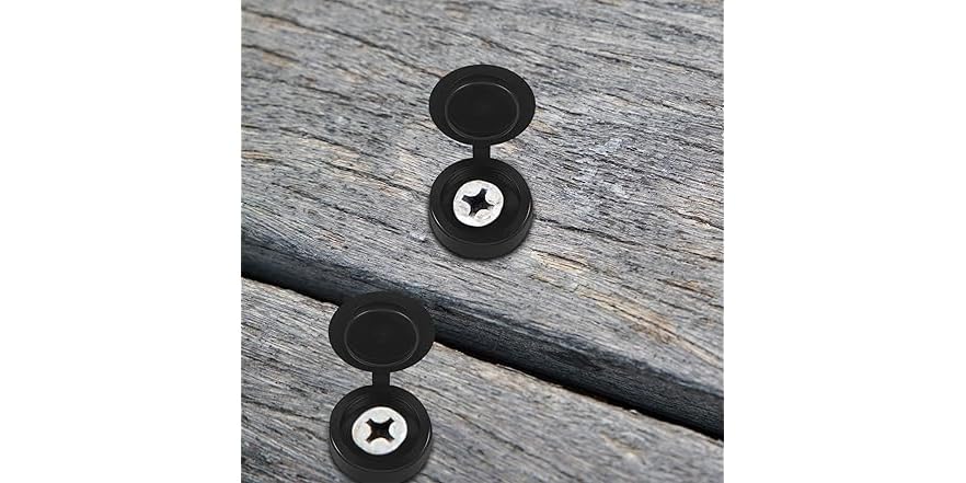 200 Pieces Hinged Screw Cover Caps