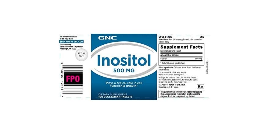 GNC Inositol 500 MG