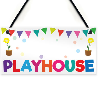 RED OCEAN Personalised Child's Playhouse Name Sign Hanging Plaque Son ...