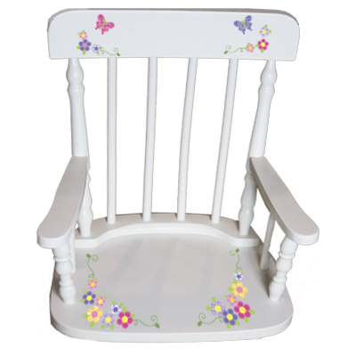 Amazon.com: Personalized Girls Rocking Chair-white: Kitchen & Dining