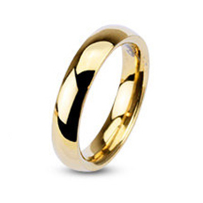 Amazon.com: Personalized Men's Gold Stainless Steel Ring Custom ...