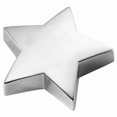 Amazon.com: Personalized Silver Star Paperweight Engraved Free Paper ...