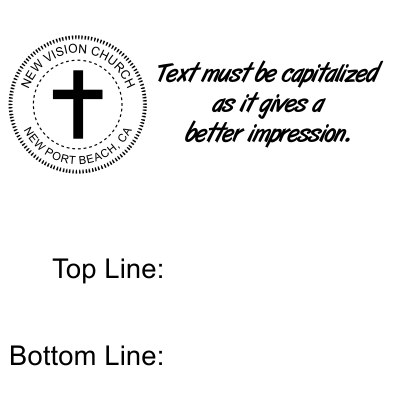 Amazon.com: Religious Cross Embosser - Church Embosser - Custom ...