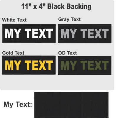 Amazon.com: Custom Tactical ID Patch - 11x4, on 500 Denier Nylon Fabric ...