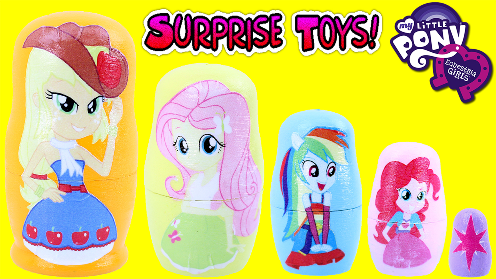 Amazon.co.jp: Equestria Girls Nesting Matryoshka Dolls Toy Surprises ...