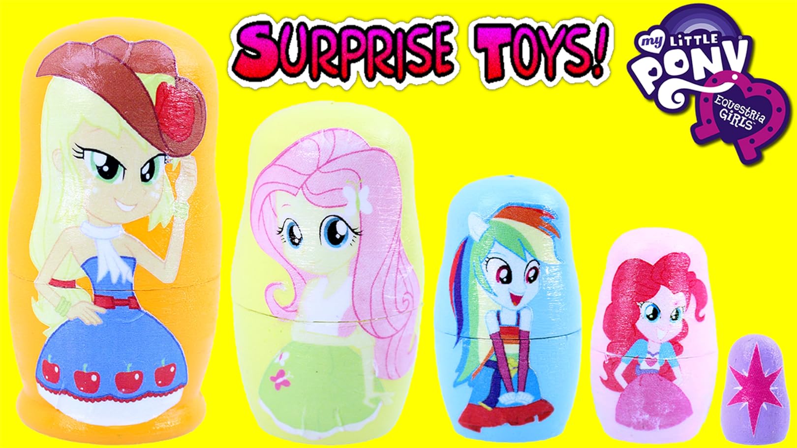 Amazon.co.jp: Equestria Girls Nesting Matryoshka Dolls Toy Surprises ...