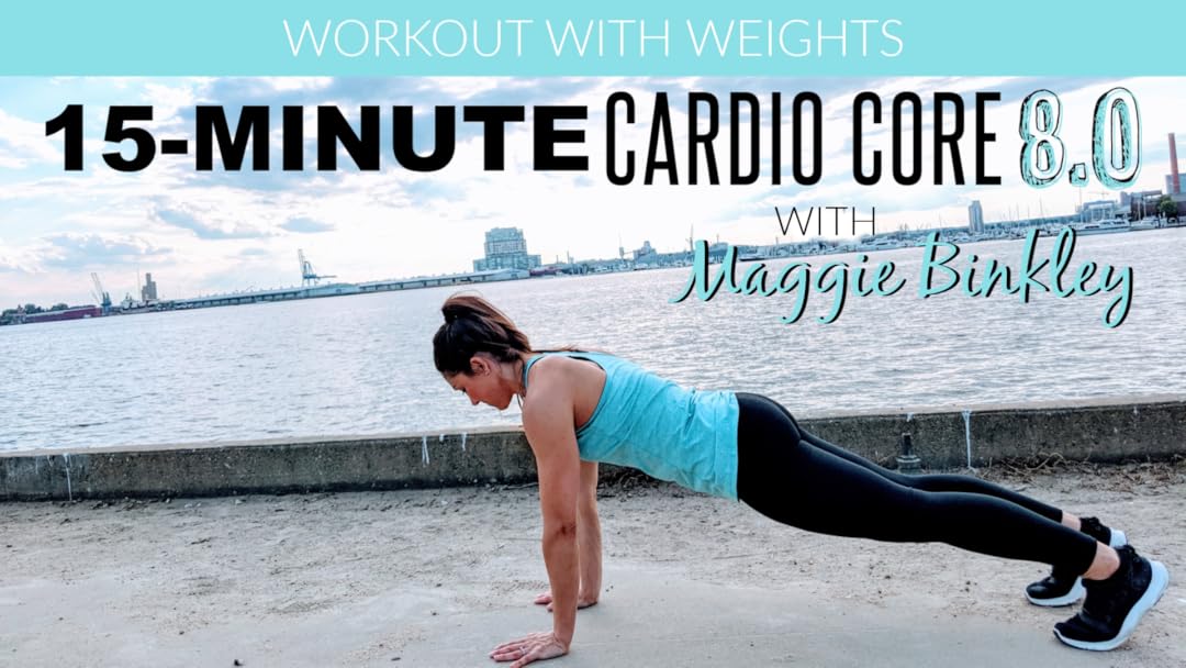 Amazon.com: 15-Minute Cardio Core 8.0 Workout (with weights) : Maggie ...