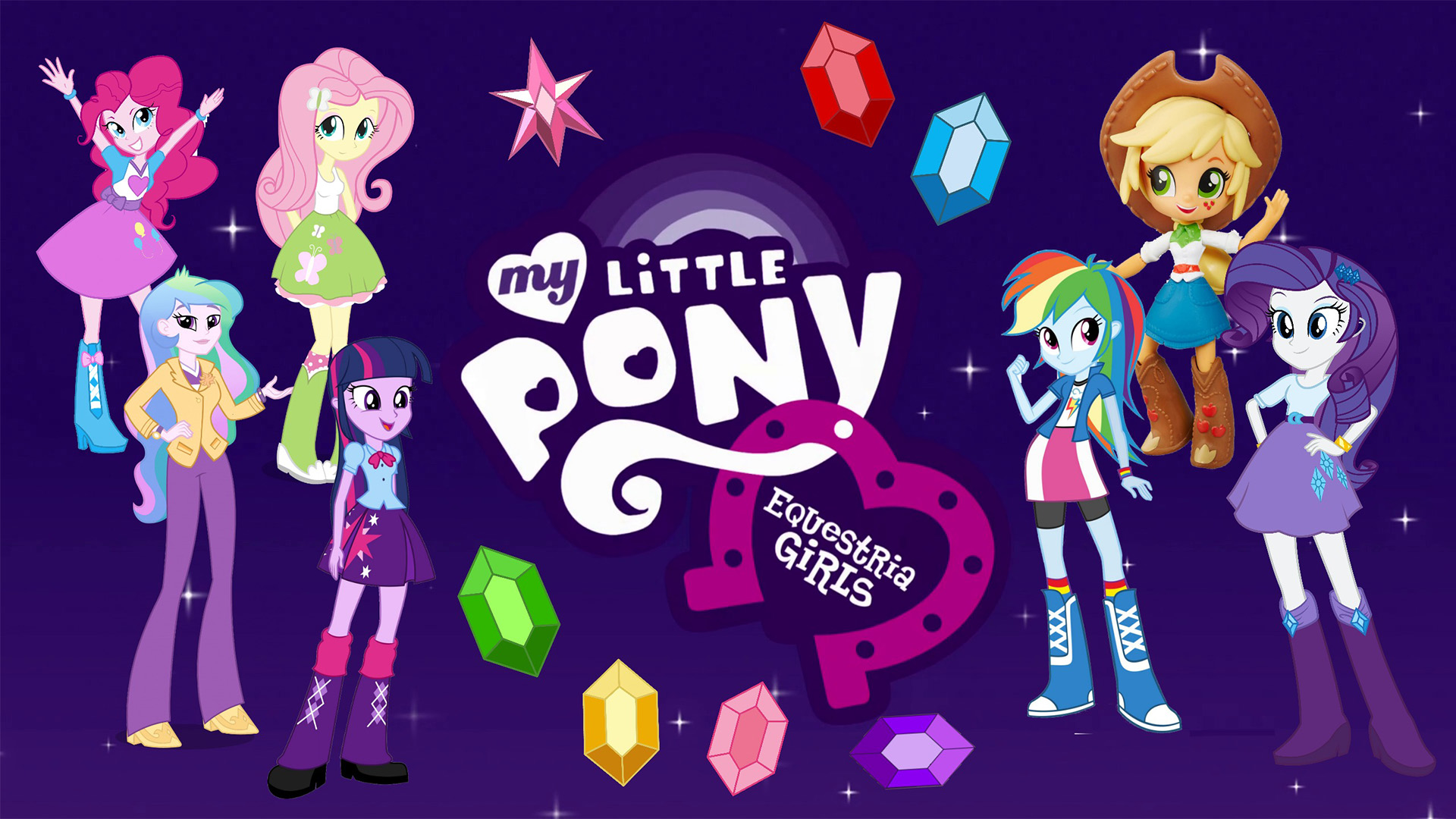 Amazon.co.jp: My Little Pony Learning Colors Equestria Girls - Elements ...