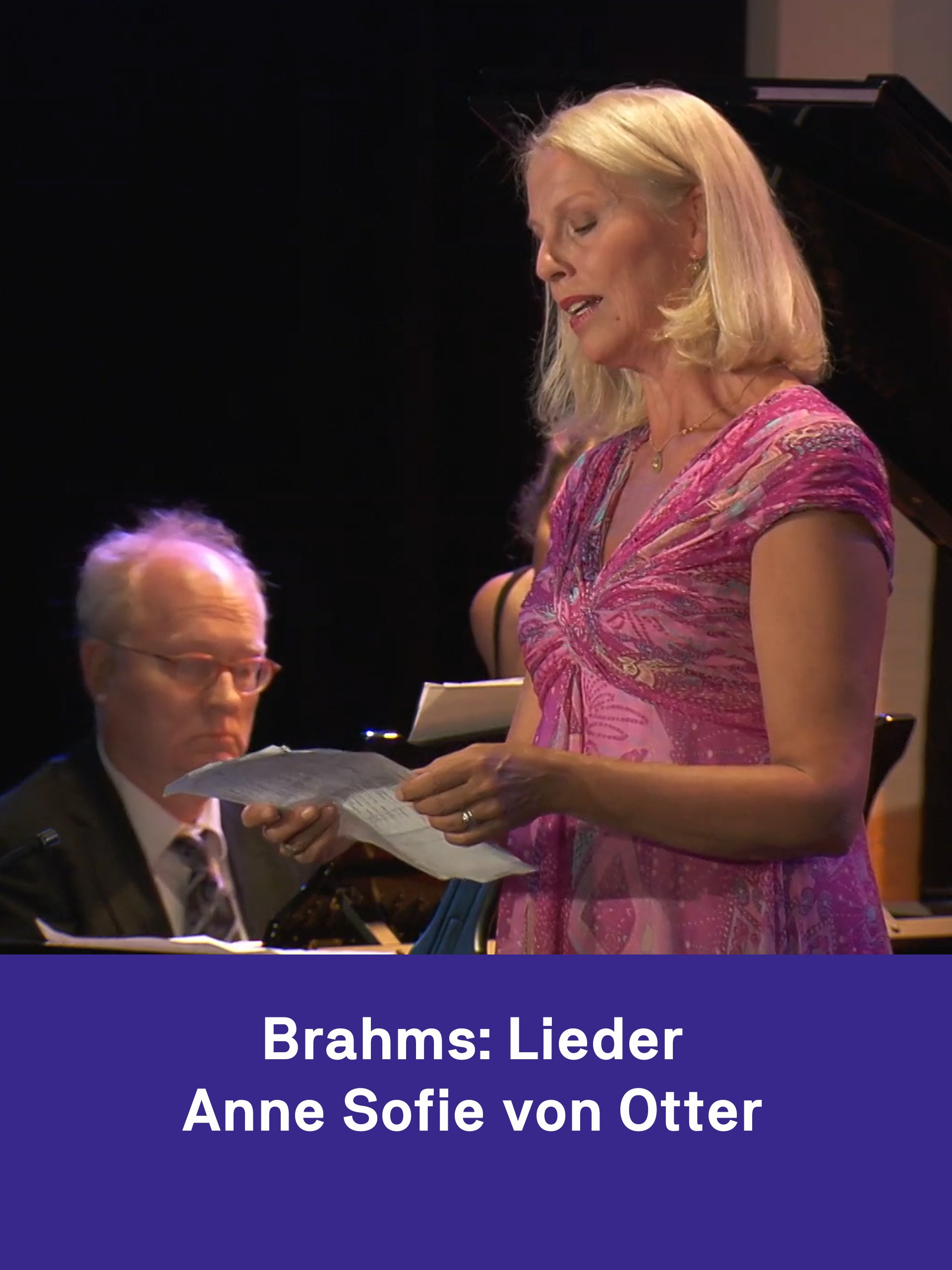 Prime Video: Anne Sofie von Otter canta Lieder de Brahms