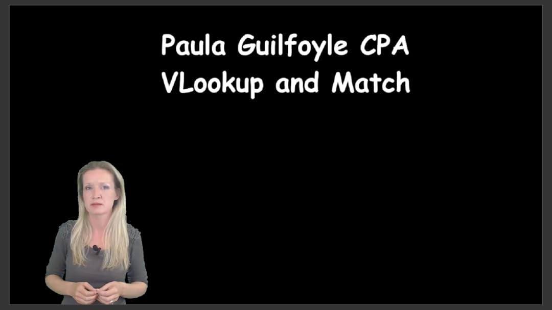 Amazon.com: Excel - Combining Vlookup with Match : Paula Guilfoyle, ---, Paula Guilfoyle: Movies ...