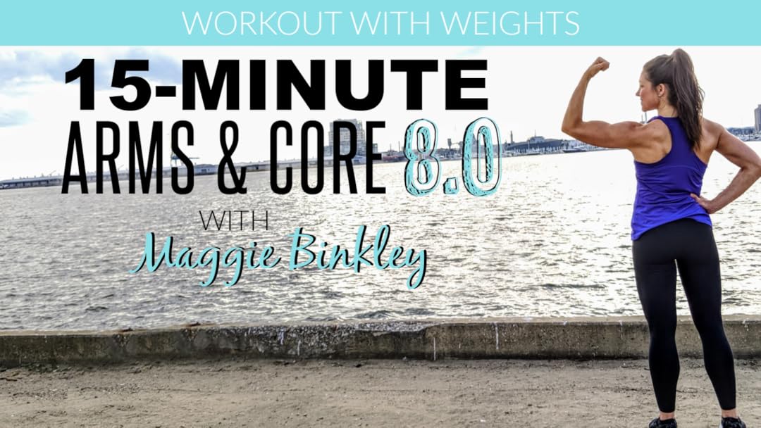 Amazon.com: 15-Minute Arms & Core 8.0 Workout (with weights) : Maggie ...