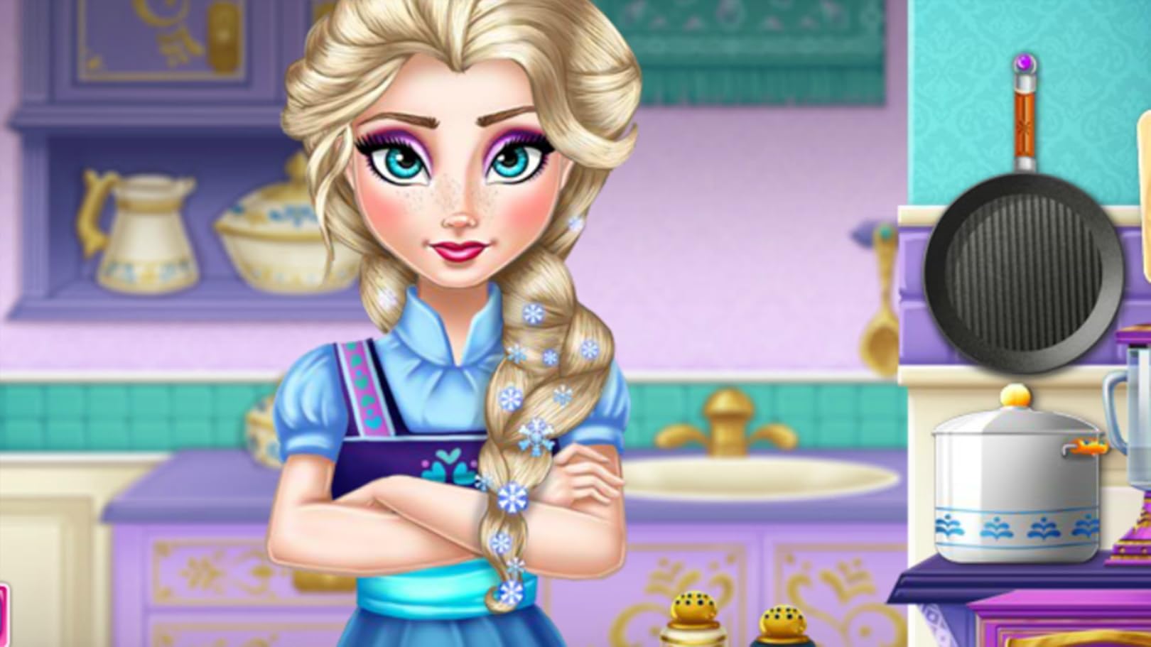 Amazon.com: Clip: Elsa from Frozen Cooking Show Game : Pusic ...
