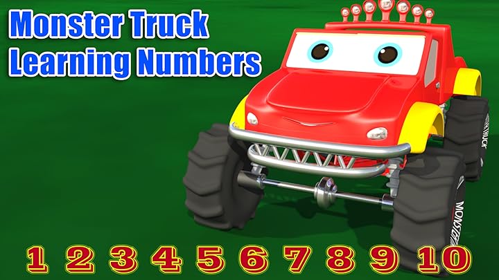 Monster Truck Learning Numbers : Kids 1st TV - Kids Nursery Rhymes TV ...