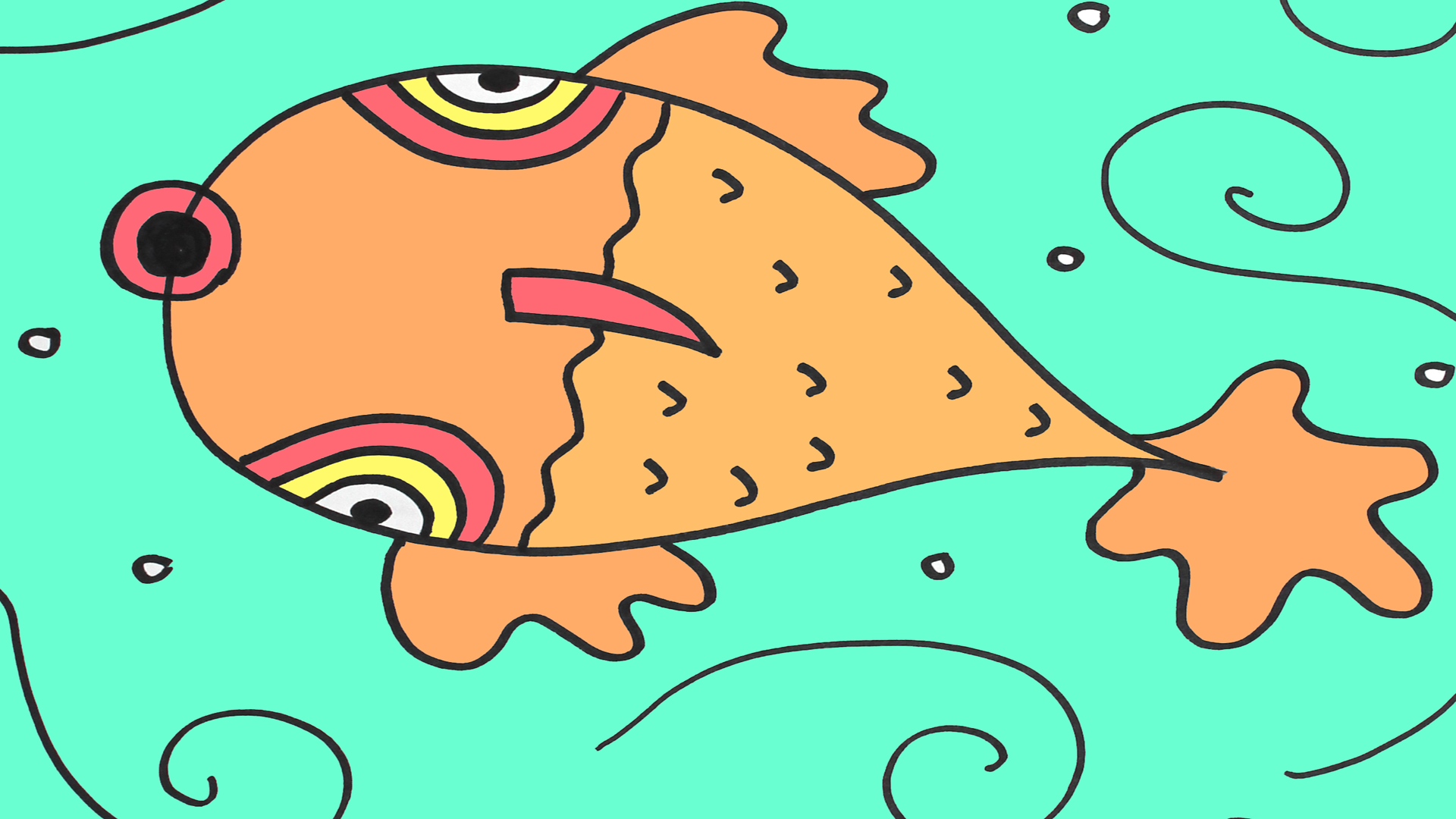 Watch How To Draw A Koi Fish Step By Step Drawing Lesson For Kids