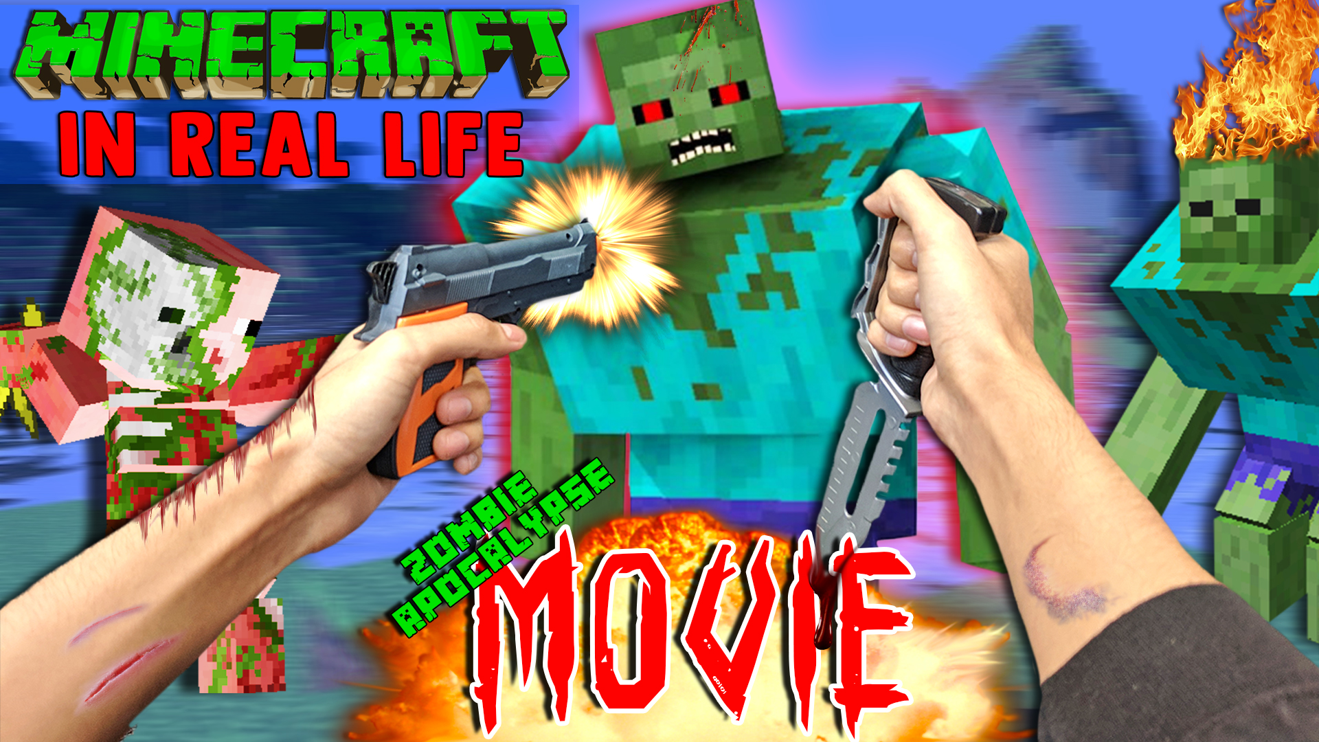 Zombie Minecraft Real Life