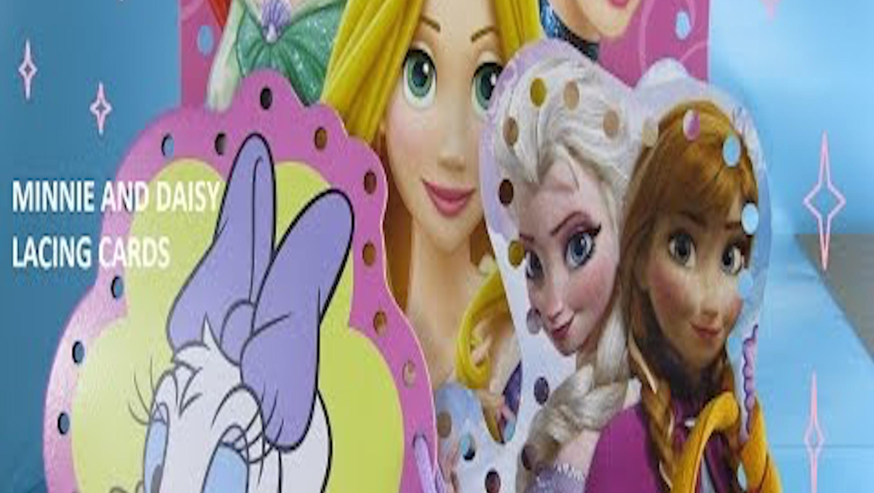 Amazon.co.jp: Minnie Lacing Cards AND Make Your Own Disney Princess ...