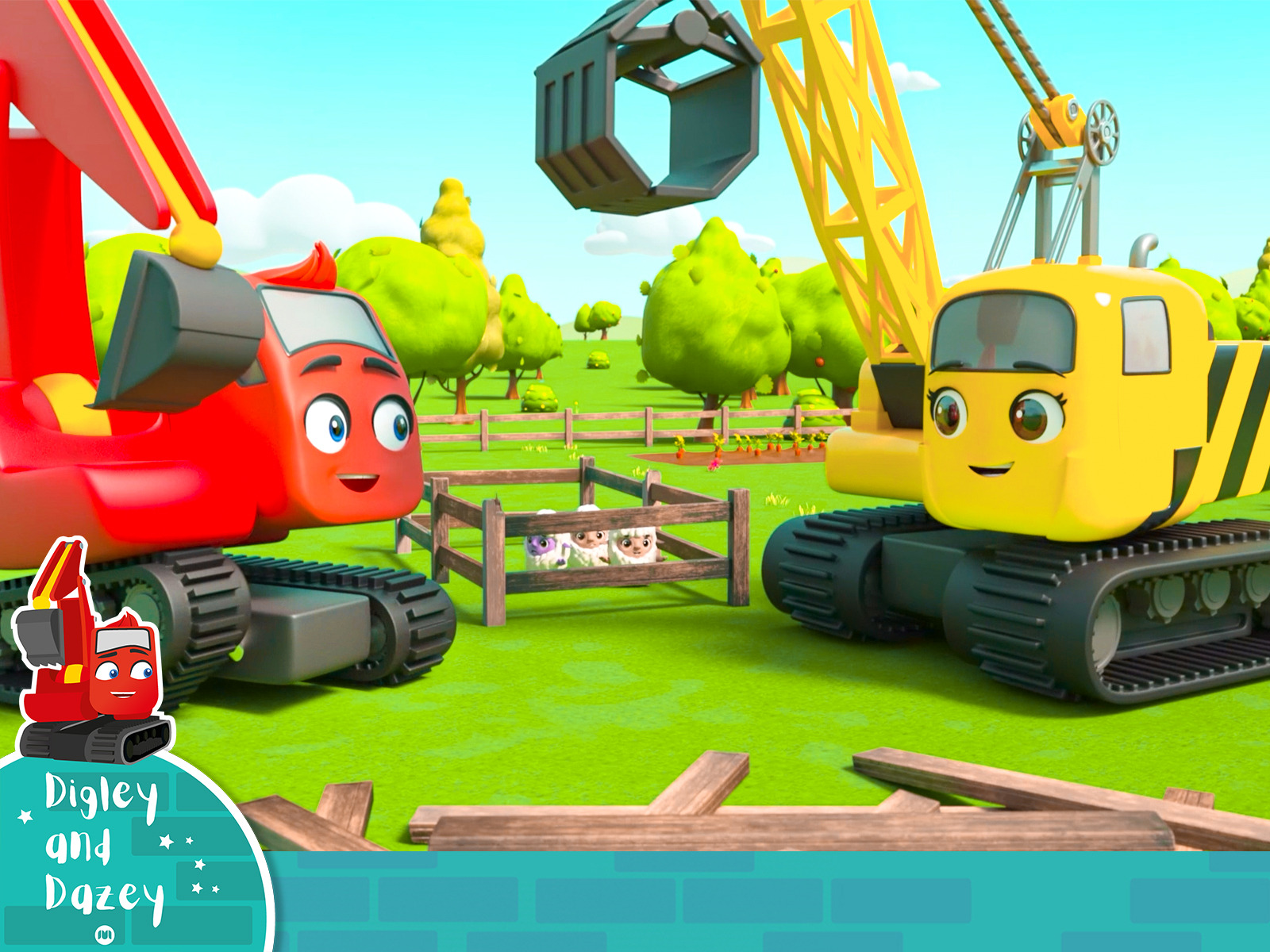 Prime Video: Digley & Dazey - Vehicle Cartoons for Kids (Made by Little ...