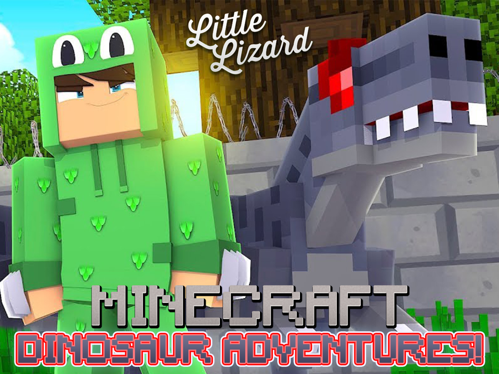 Prime Video: Clip: Little Lizard - Minecraft Dinosaur Adventures!