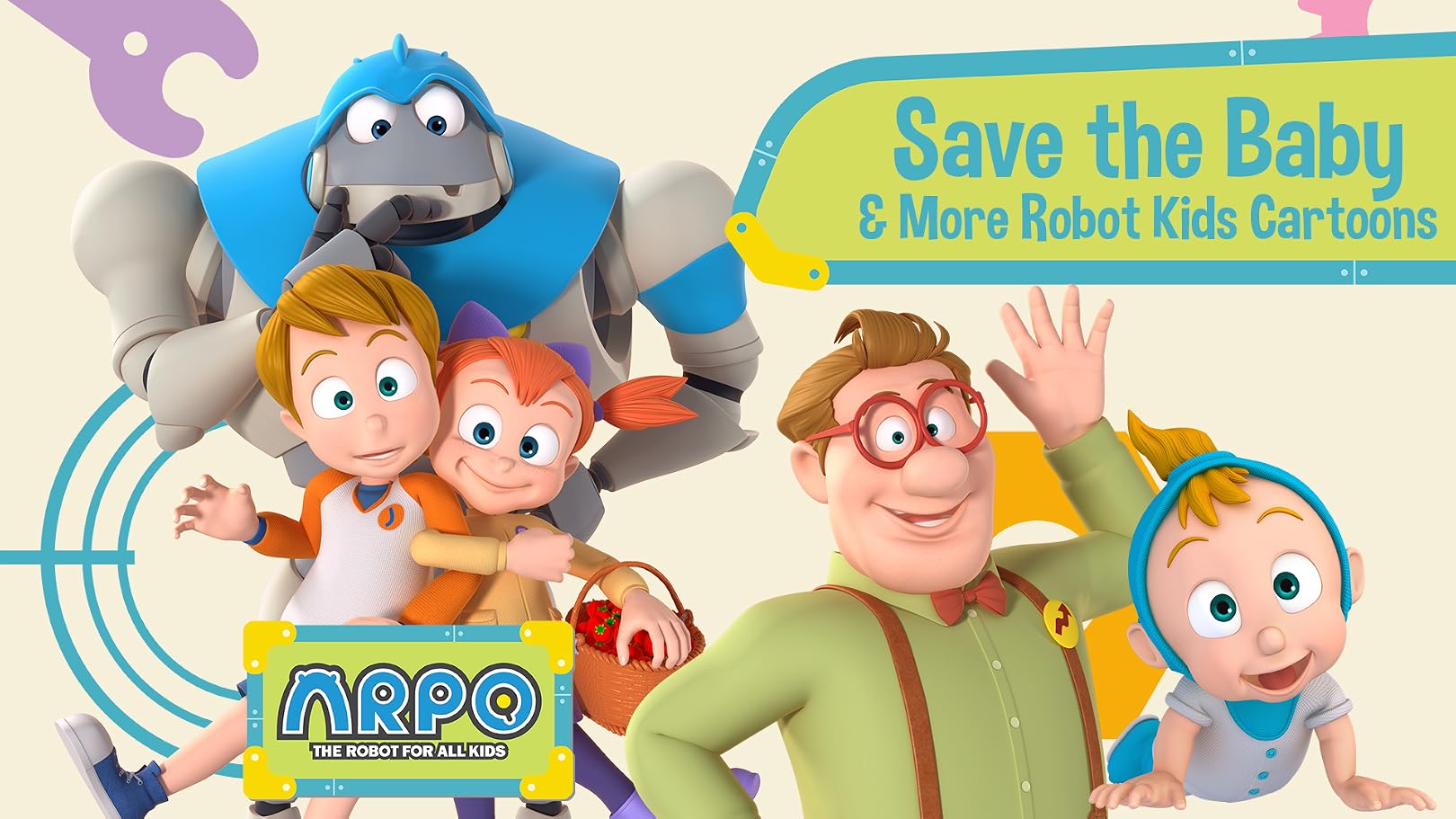 Watch Arpo the Robot for All Kids - Save the Baby & More Robot Kids ...