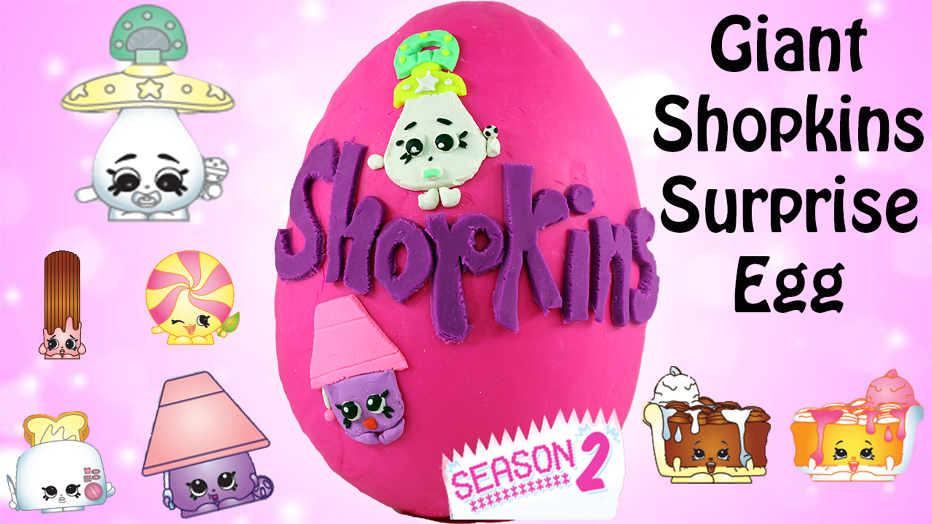 Amazon.co.jp: GIANT Shopkins Season 2 Play Doh Surprise Egg|Ultra Rare ...