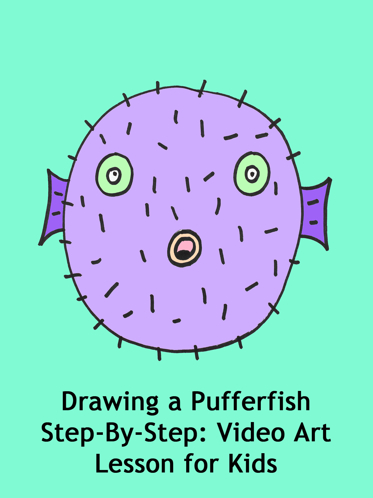 How To Draw A Puffer Fish Step By Step