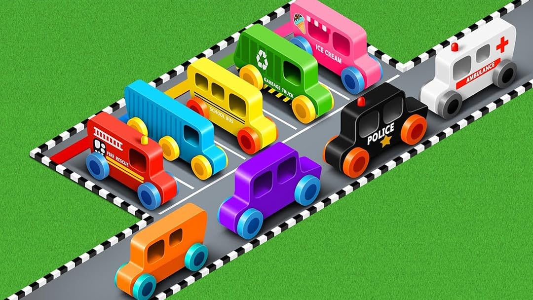 Watch Learn Colors for Children with Toy Street Vehicles and Toy Cars ...