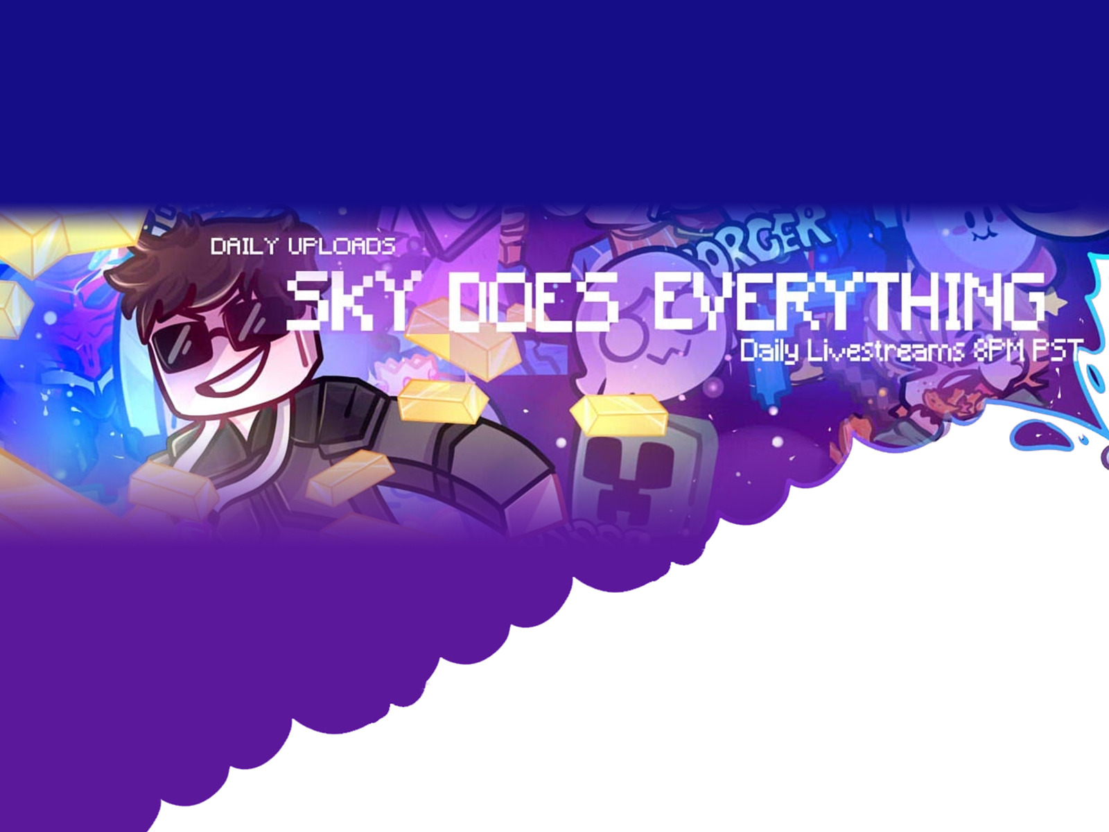 Sky Does Minecraft Butter Wallpaper