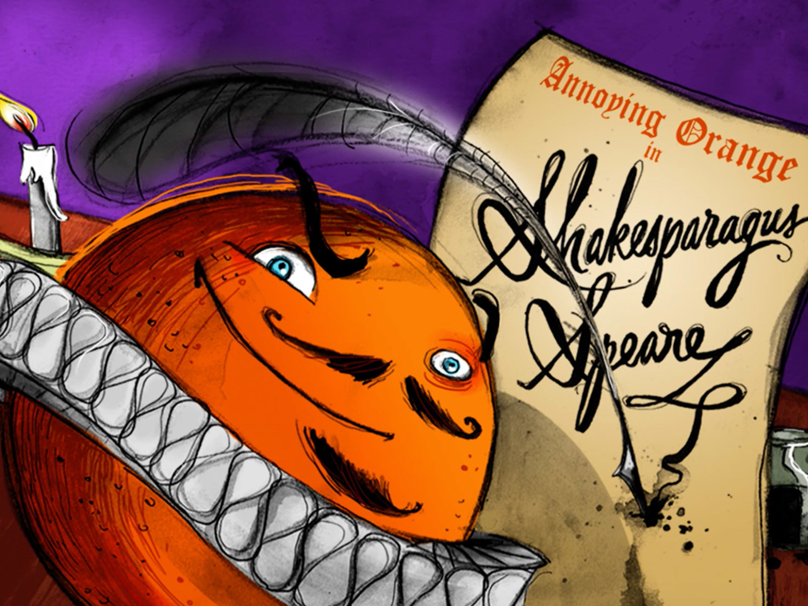 Annoying Orange Cartoon Drawing