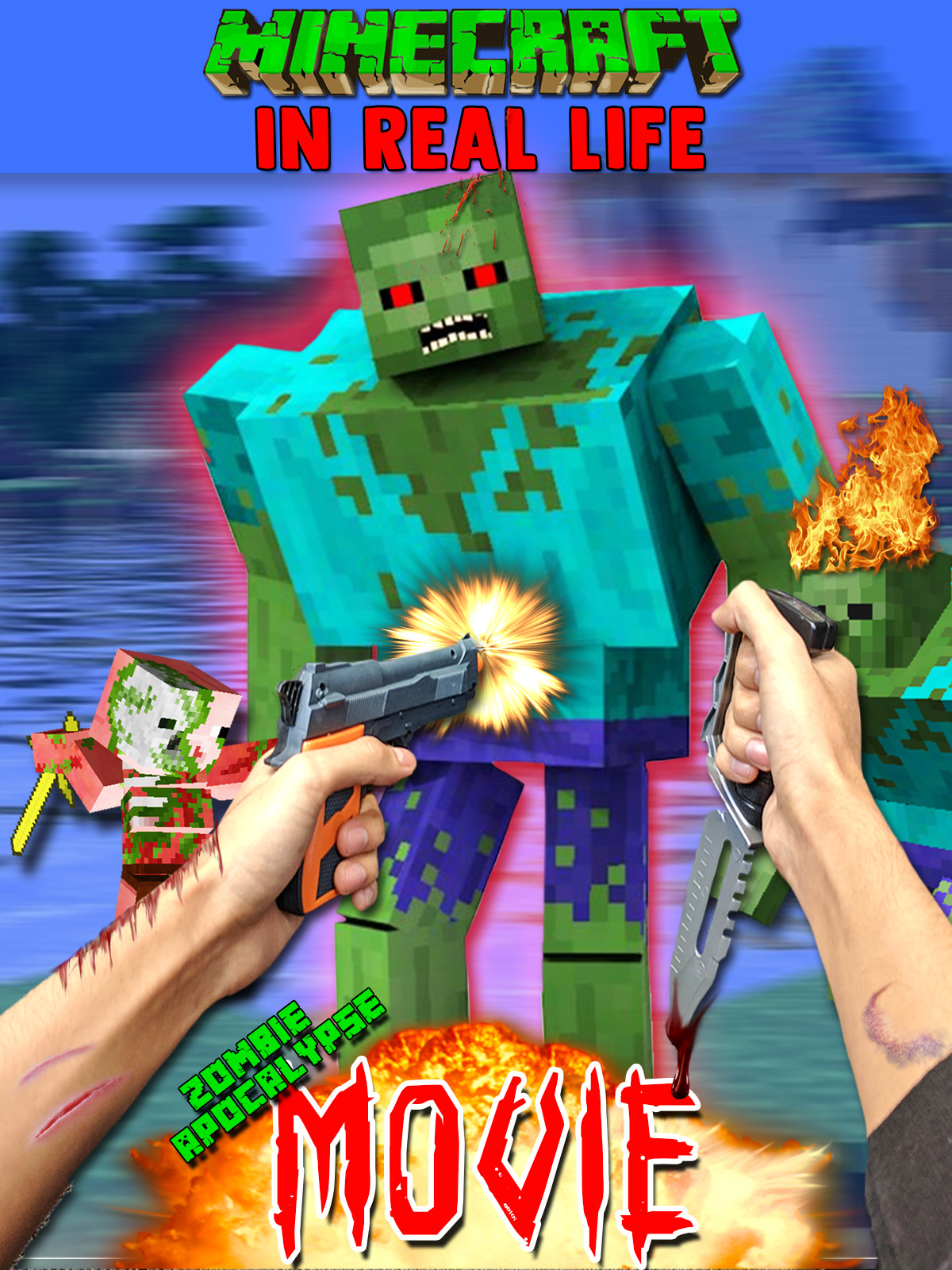 Zombie Minecraft Real Life