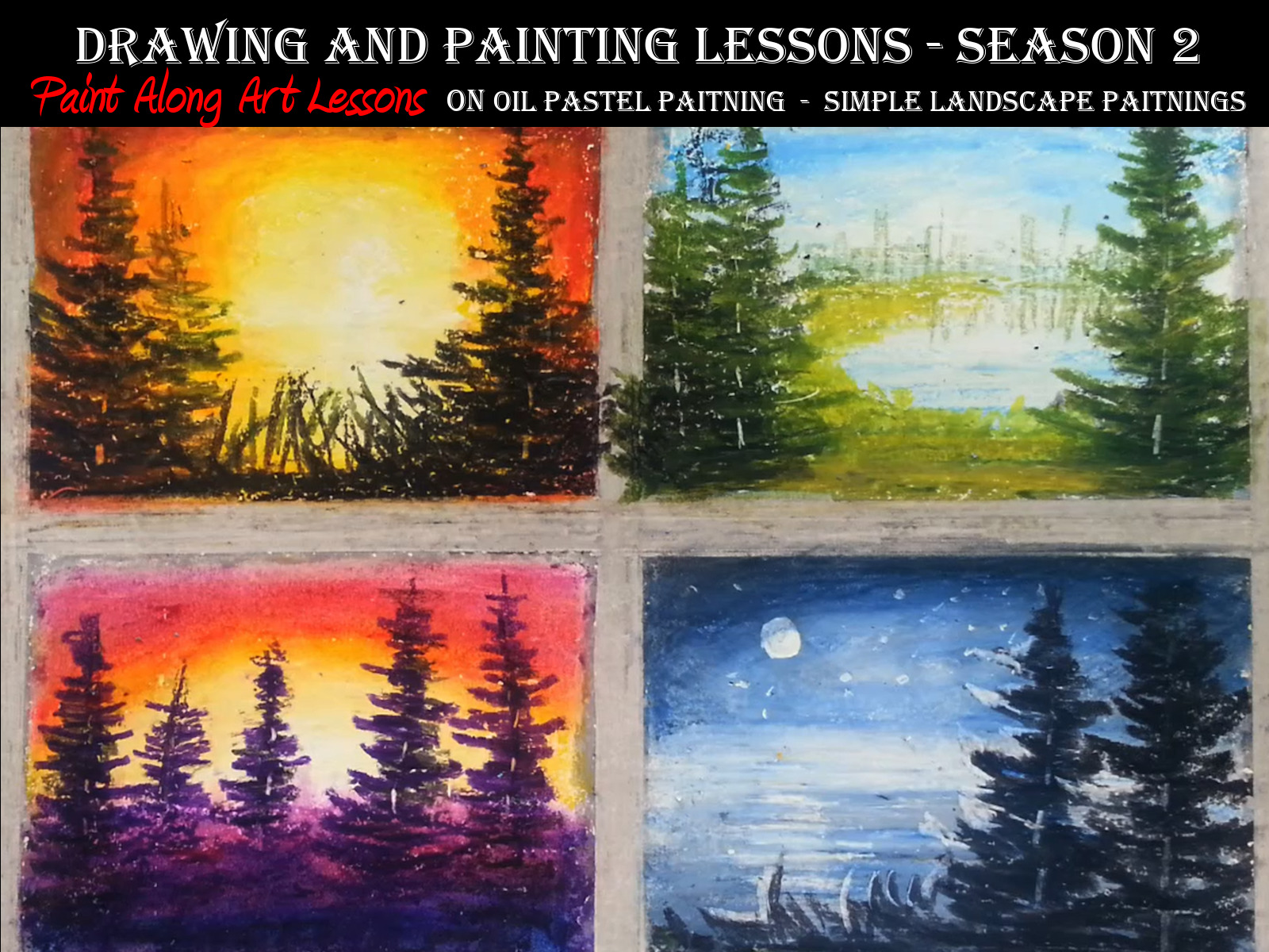 Simple Oil Pastel Painting