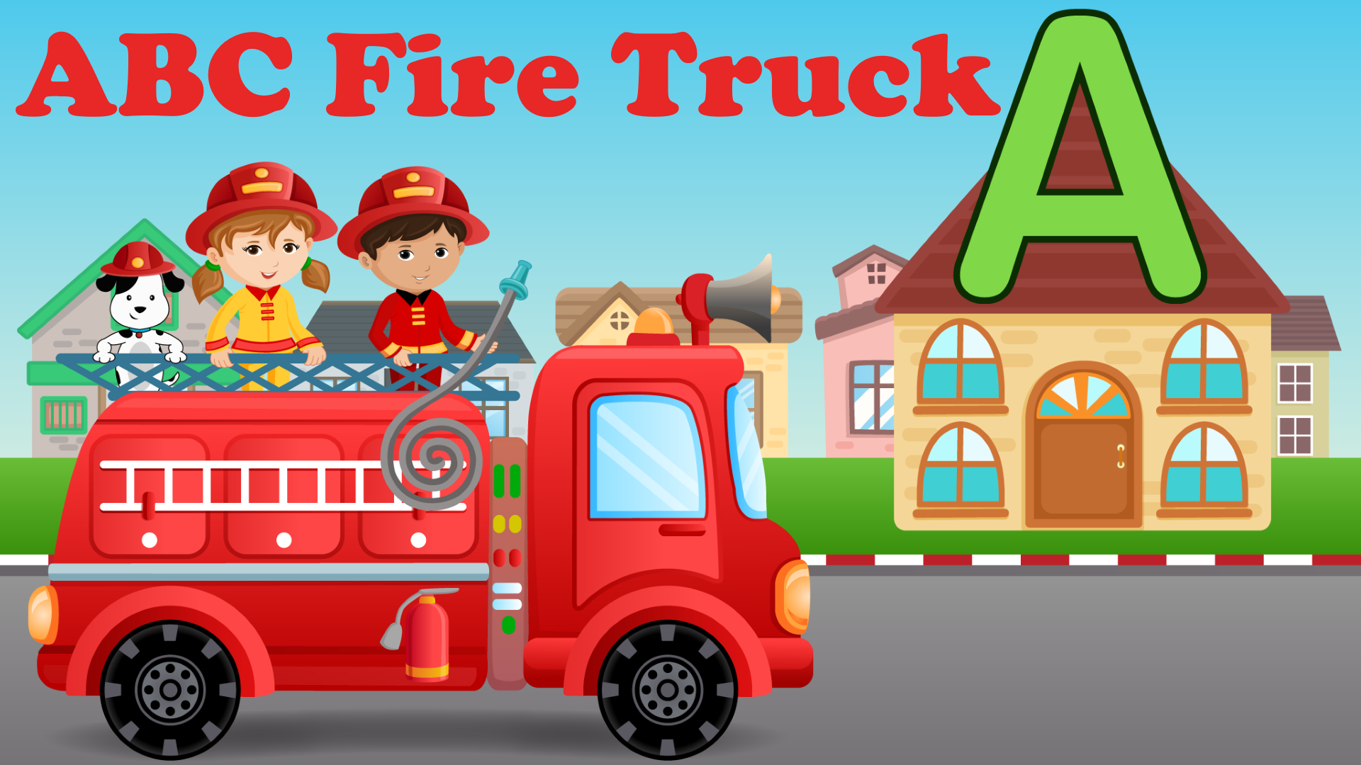Watch ABC Fire Truck Video For Kids - Learning The Alphabet With The ...