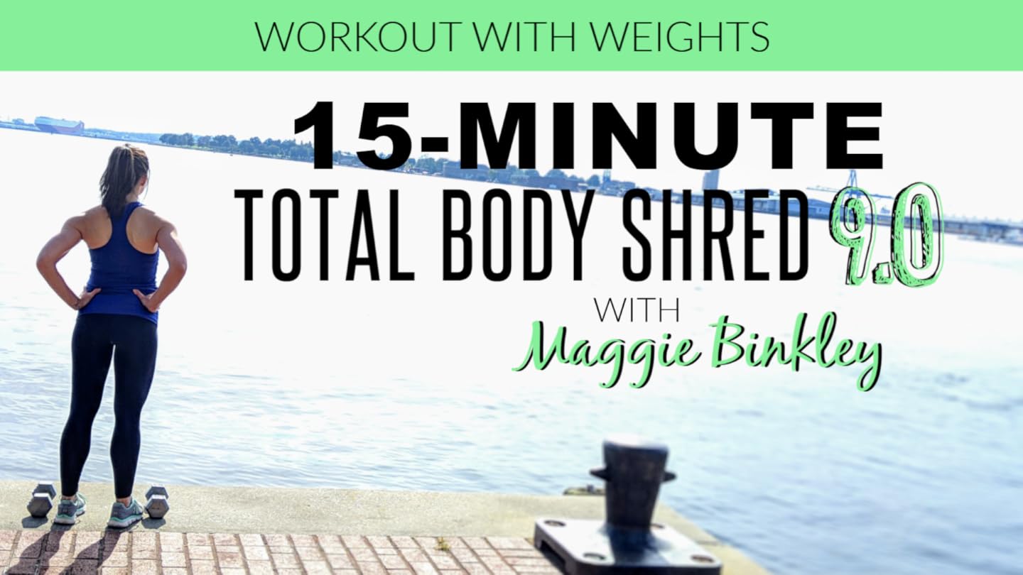 Amazon.com: 15-Minute Total Body Shred 9.0 Workout (with weights ...