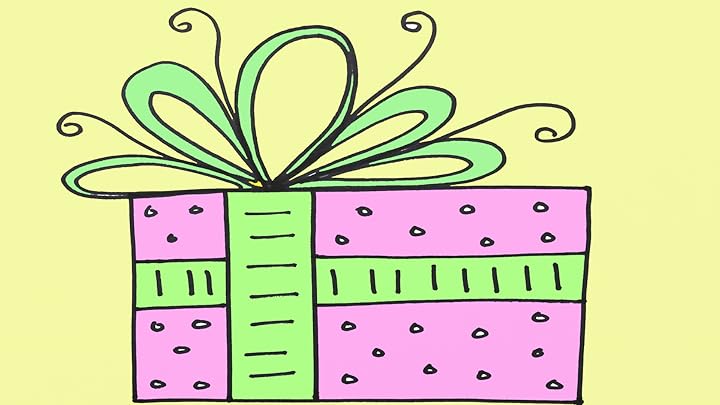How To Draw A Birthday Present