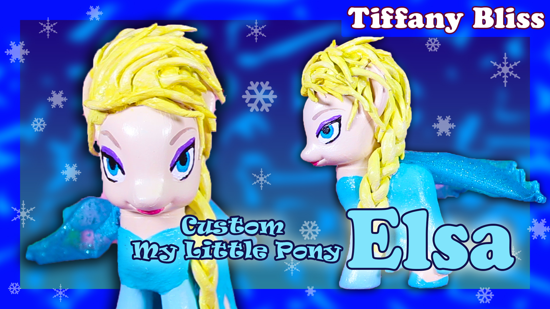 Amazon.co.jp: Frozen Elsa Custom My Little Pony Let it Go Blue Dress ...